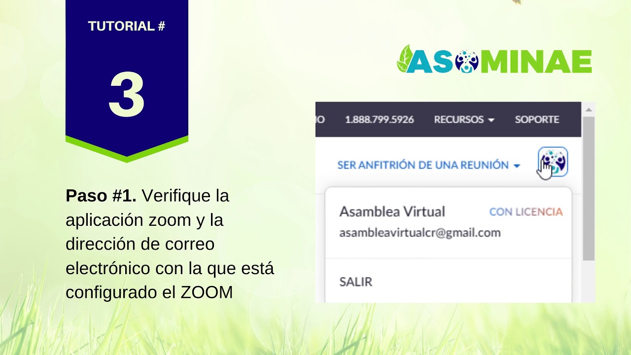 TUTORIAL #3. Ingreso a Asamblea Virtual ASOMINAE