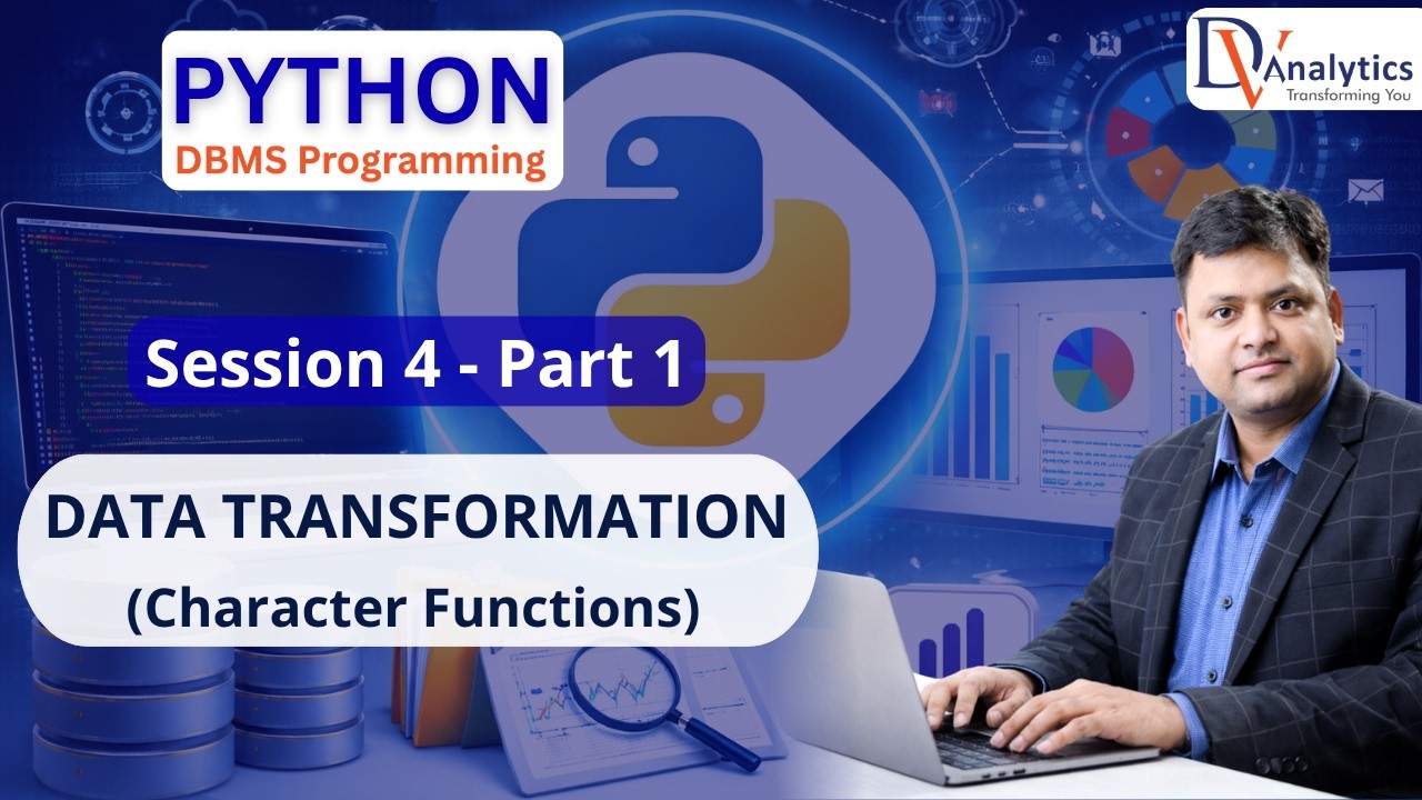 PYTHON | SESSION 4 - Part 1 | Character Functions | DATA TRANSFORMATION