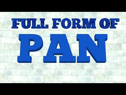 Full form of PAN
