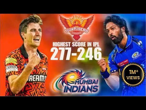 SRH vs MI HIGHLIGHTS | Mumbai Indians IPL 2024 | IPL Match #cricket #ipl2025
