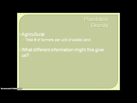 AP Human Geography - Population Density