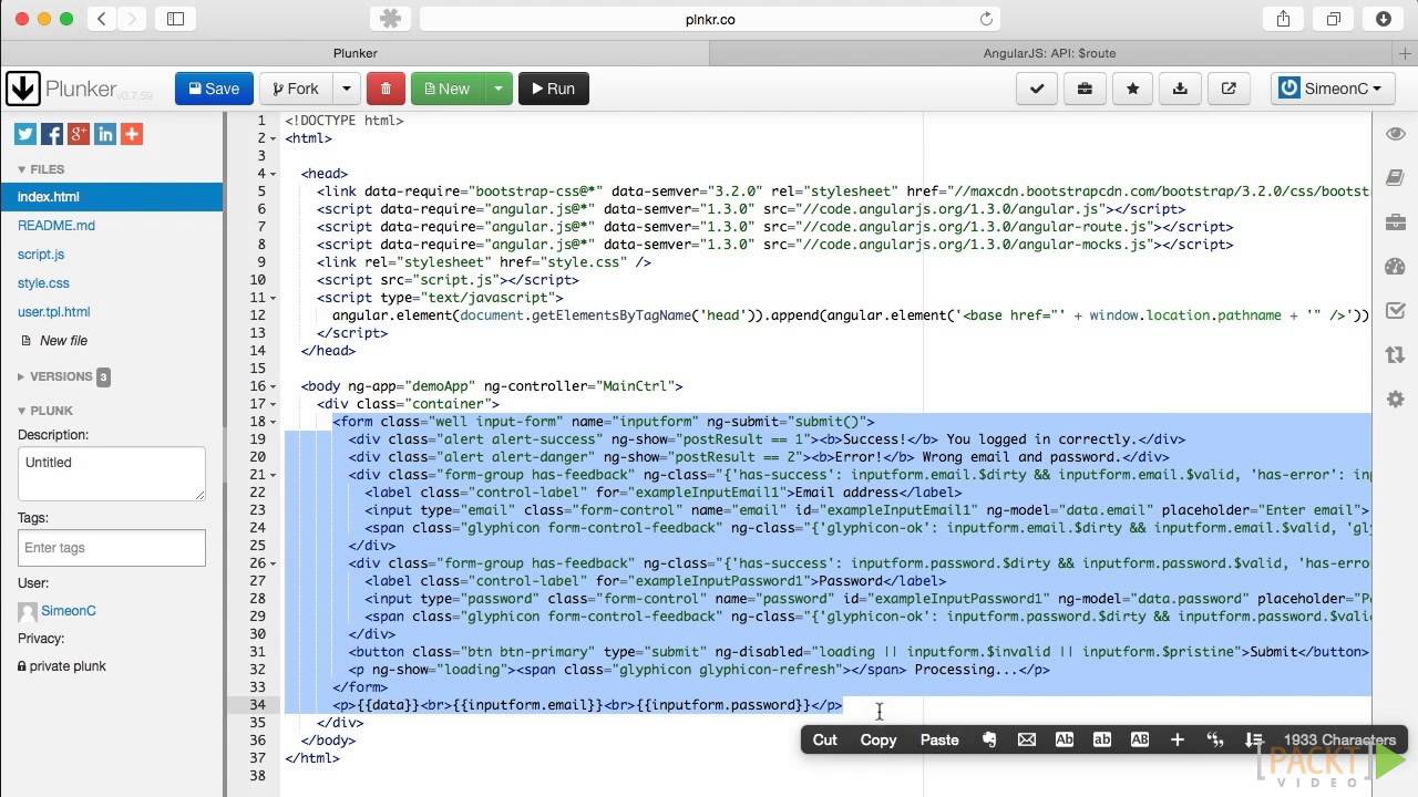 Web Development with AngularJS and Bootstrap Tutorial: Routing – What, Why, and How | packtpub.com