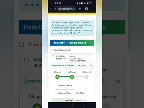 Blue dart courier tracking // how to track blue dart courier #shortsfeed