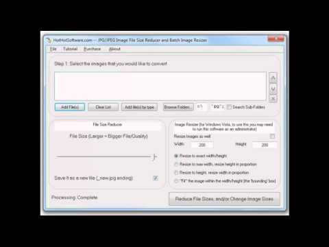 How to JPG JPEG Image File Size Reducer and Batch Image Resizer