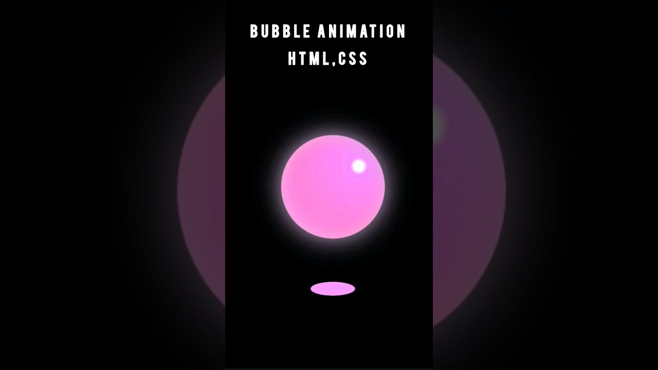 Bubble Animation #coding #html #webdesign #codingtutorial #css #webdevelopmenttutorial