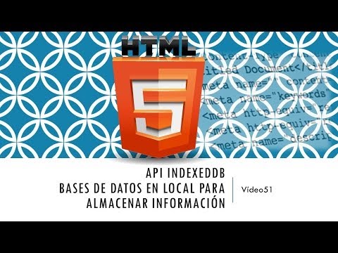 Learn Curso HTML 5 API IndexedDB I Creando BD Vídeo 51 - Mind Luster