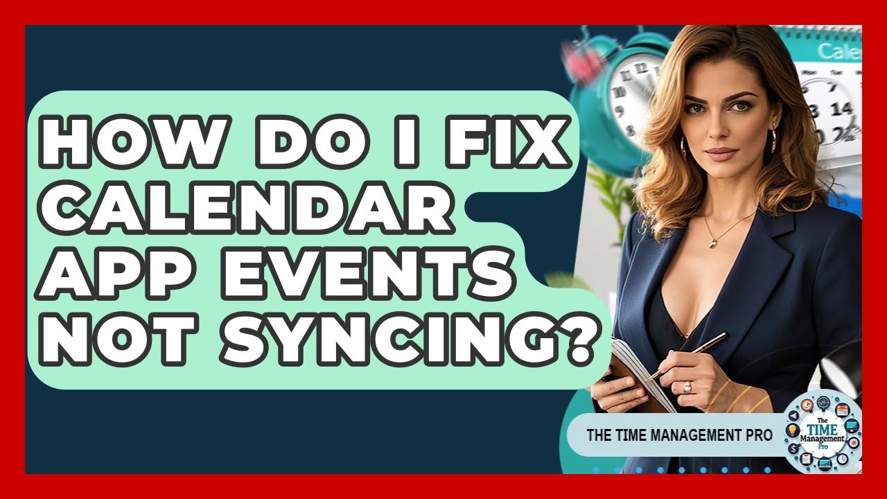 How Do I Fix Calendar App Events Not Syncing? - The Time Management Pro