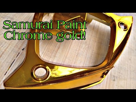How to achieve chrome gold using spray paints (Samurai Paint)