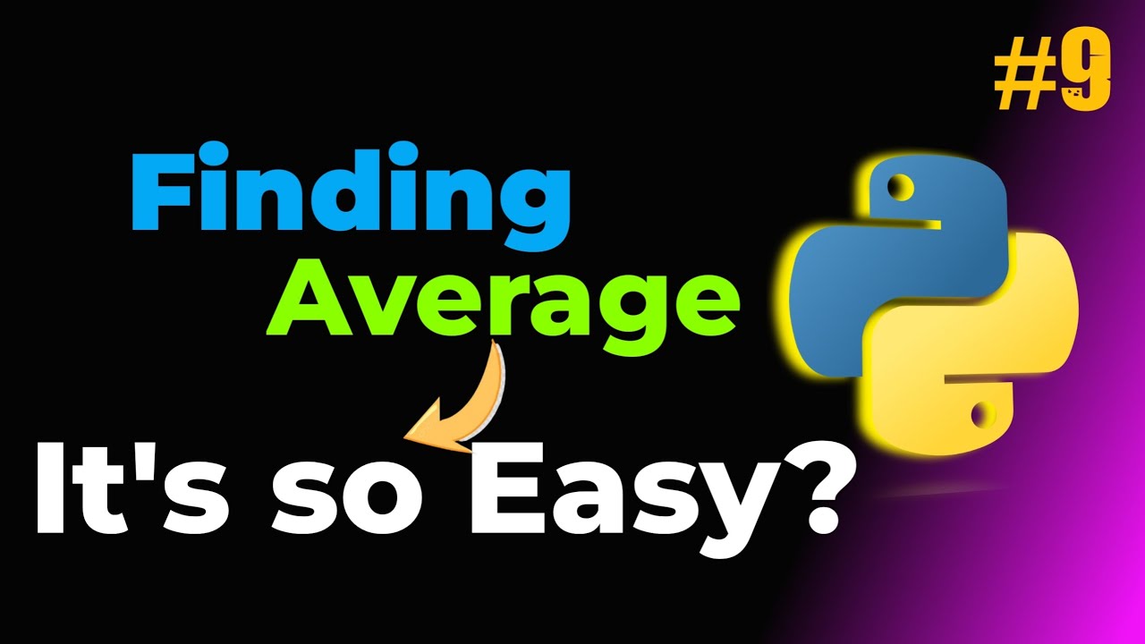 Python Program to find Average of Numbers || Python Programming Practice || RdCodingVines