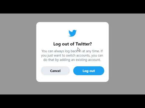 how to logout of twitter on windows 10