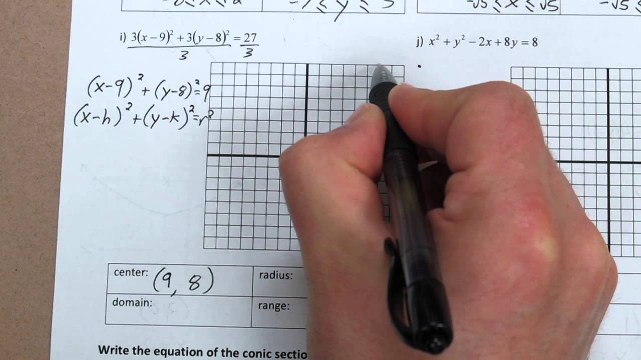 Problem i - Algebra 2 Chapter 9 Practice Test