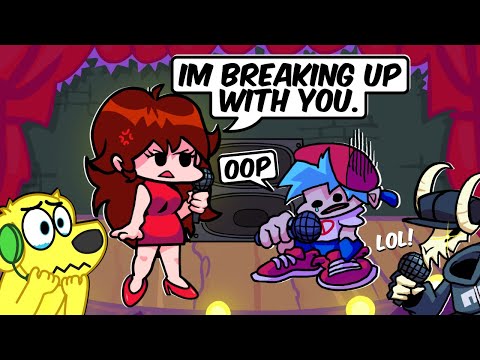 Friday Night Funkin but GF DUMPS BOYFRIEND... vs Girlfriend FNF Mods #54