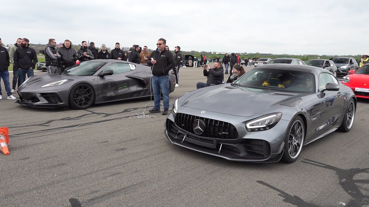 Corvette C8 Stands Up for America, Drag Races Mercedes-AMG GT R Pro in ...