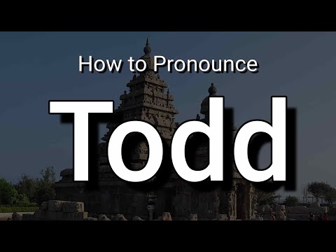 Todd - Pronunciation and Meaning