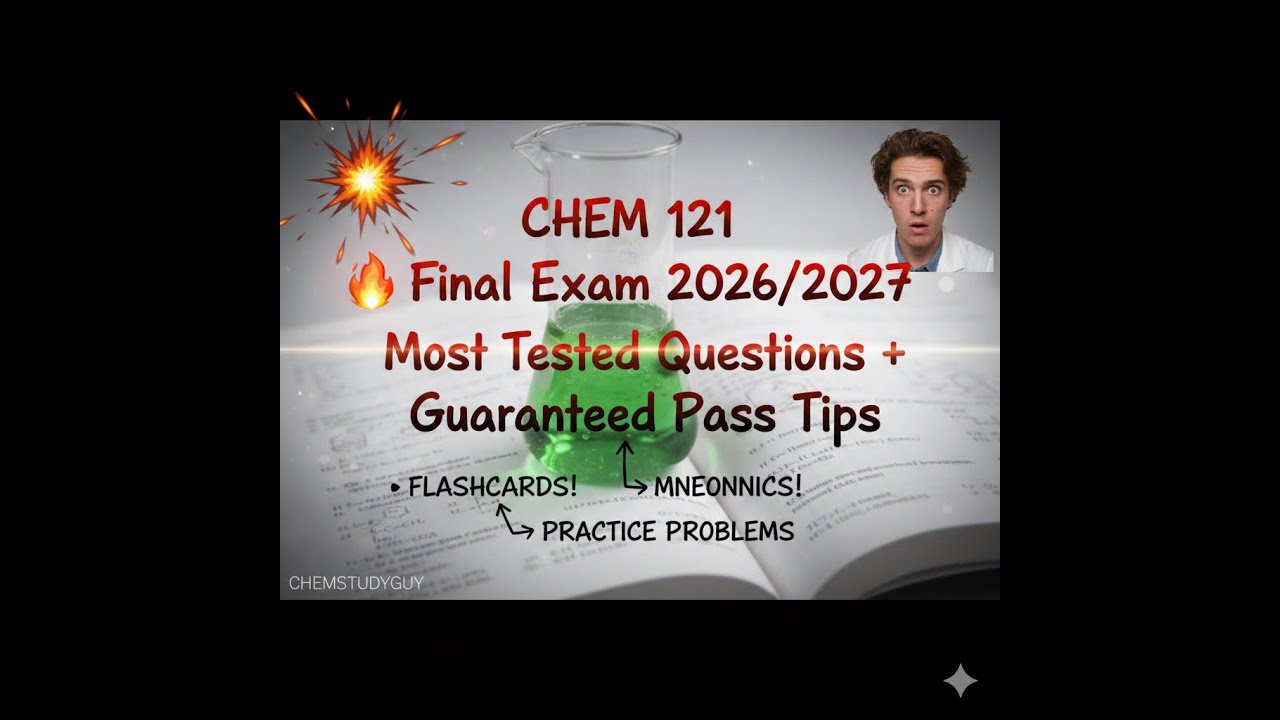 CHEM 121 Final Exam 2026/2027 🔥 Most Tested Questions + Guaranteed Pass Tips