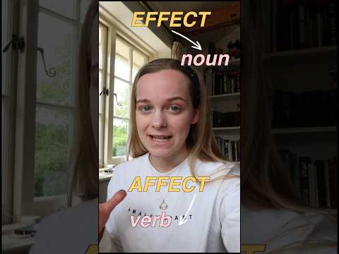 Is it Affect or Effect?