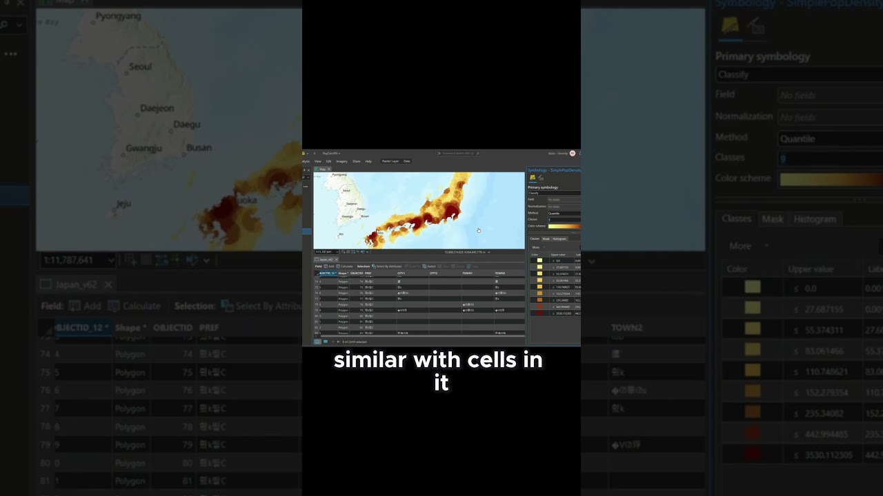 Population Density Map #arcgis #mapping #topography #tutorial #gis