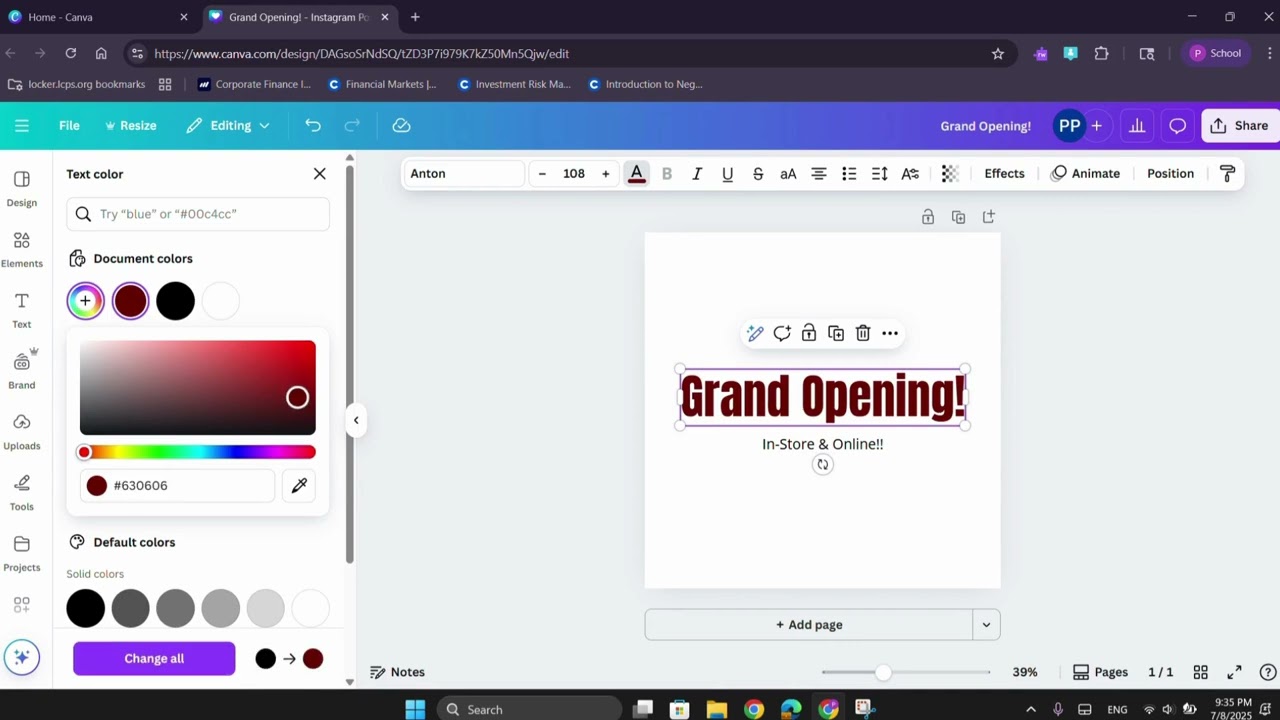 Canva Tutorial for Beginners (Part 3) | Mastering Texts & Fonts in Canva