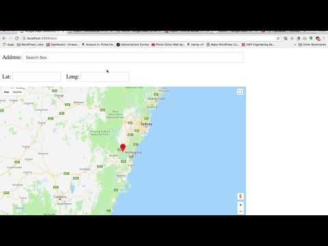 Learn Google Maps JavaScript API Geocoding address on Marker drag Infowindow - Mind Luster
