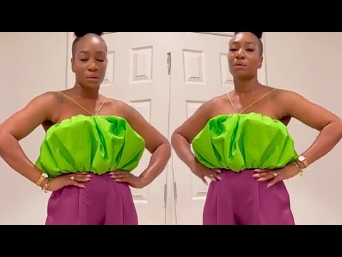 SCRUNCHIE RUFFLE CROP TOP TUTORIAL
