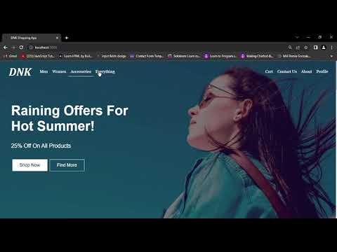 E-commerce website for footwear products
