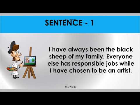 BLACK SHEEP Idiom 1440 # Meaning and five sentences # SSC Words