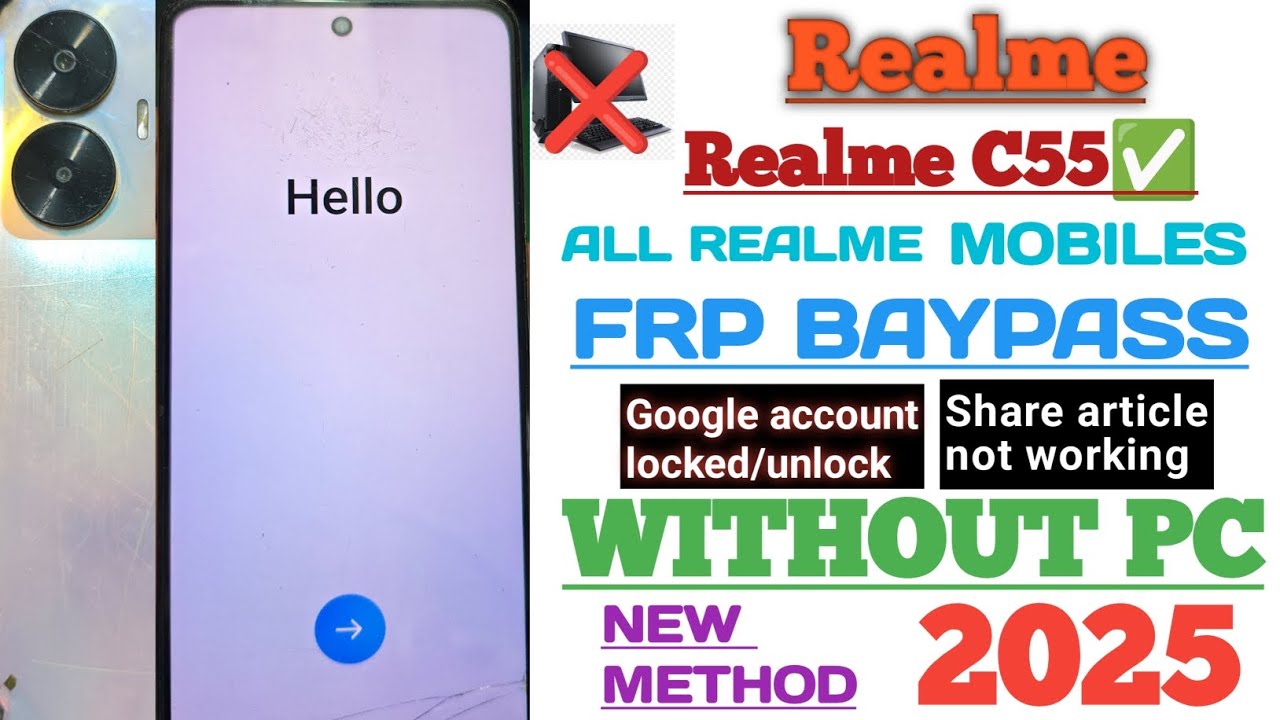OPPO/REALME C55,C65,C67,OPPO,A5, A5X ALL REALME AND OPPO FRP BAYPASS EASY TRICK NEW METHOD 