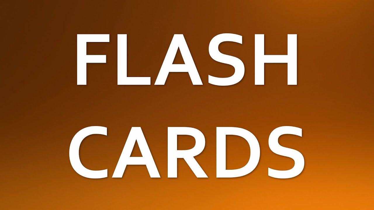 Flash Cards #1