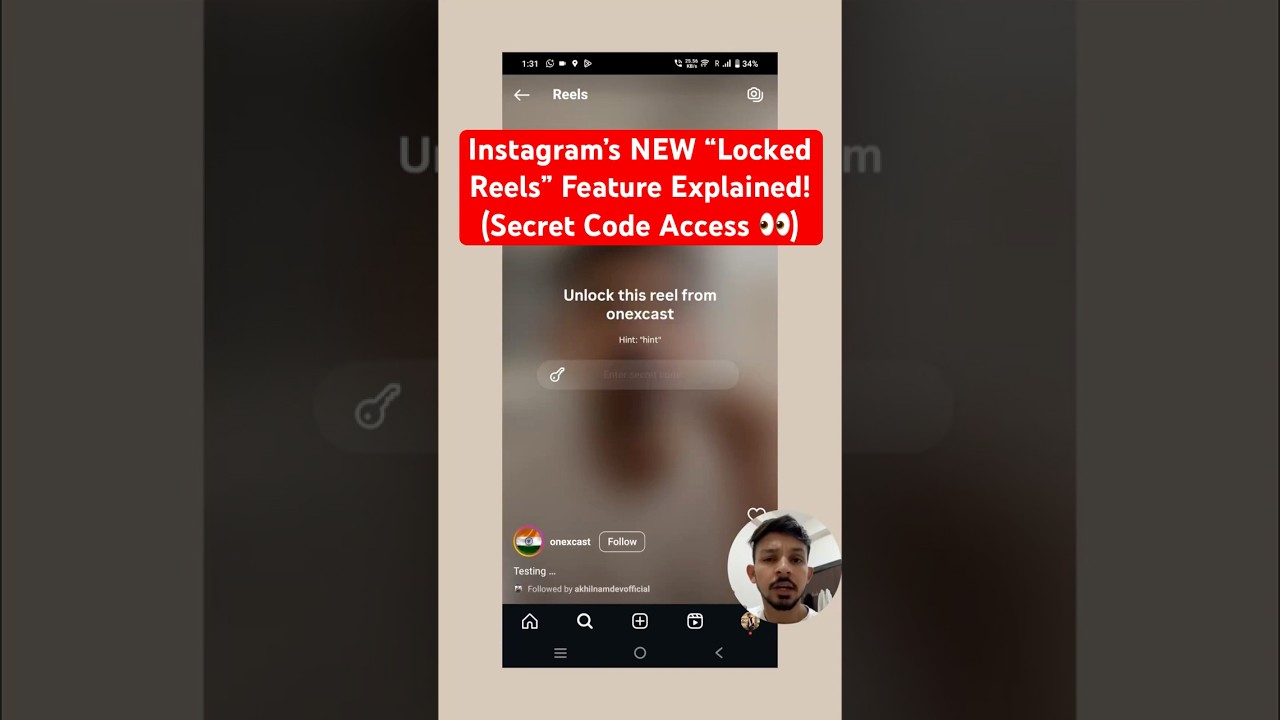 How to Enable Locked Reels Secret Code Feature on Instagram #shorts