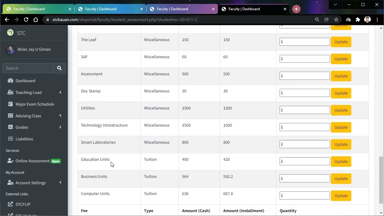 STC PORTAL   STUDENT ASSESSMENT Example 2