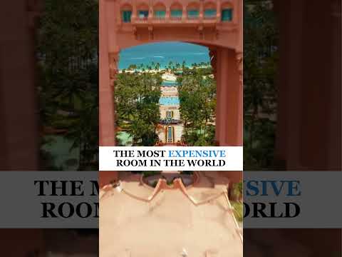 Is this room worth $25,000? Hotel Room Drone Video | Atlantis, Bahamas #dronevideo