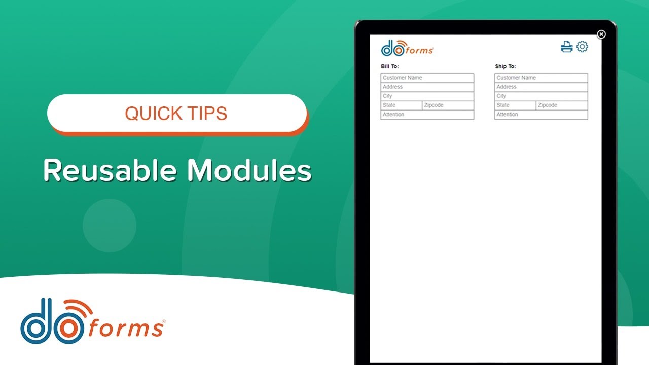 Mobile Forms | Quick tips on using reusable modules