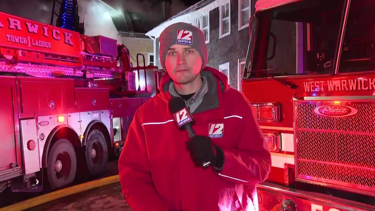 Video Now: Crews battling house fire in West Warwick