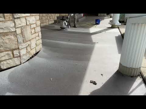 How To: Epoxy/Quartz Floor De-Gloss Process