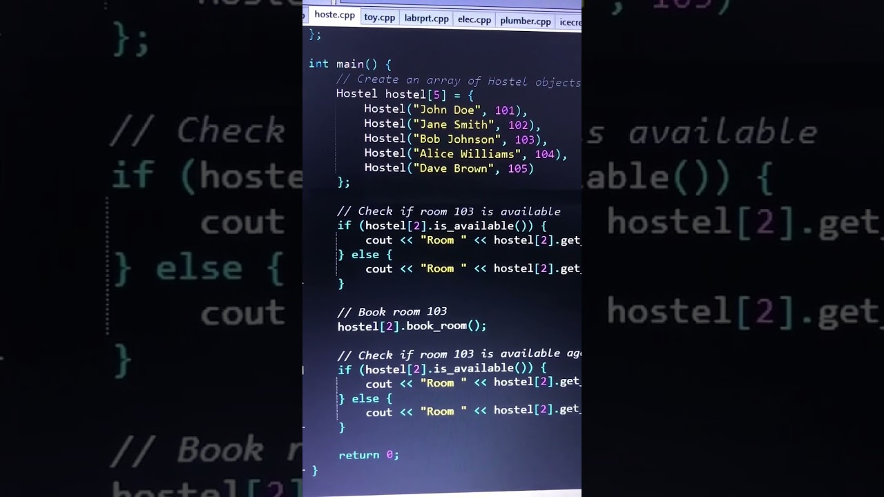 hostel code c++#coders #codemasters #coding #codelife #codingninja #codinglife #code #cpp #coders