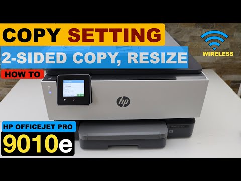 HP OffieJet Pro 9010e 2-Sided Copy, Enlarge/ Reduce Copy Size, Copy Setting.