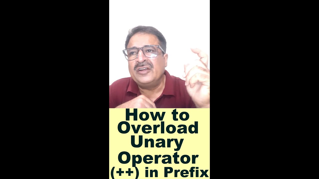prefix operator overloading in c++ #unaryoperatoroverloading #operatoroverloading #cpptutorial #cpp