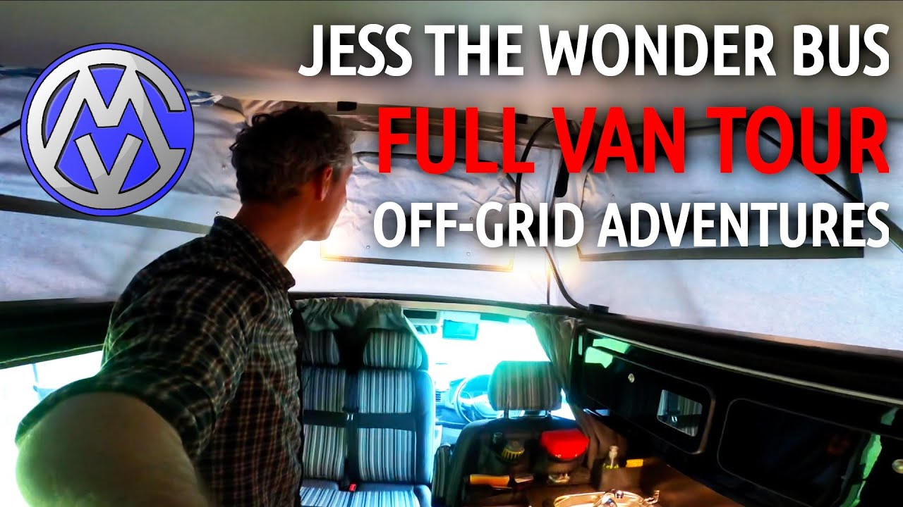 Jess the Wonder Bus, full van tour of my off-grid VW T6 campervan - Sharing great custom innovations