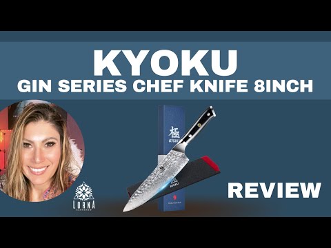 KYOKU Gin Series Chef Knife, 8" All Purpose Kitchen Knife, Japanese VG10 Damascus Stainless REVIEW