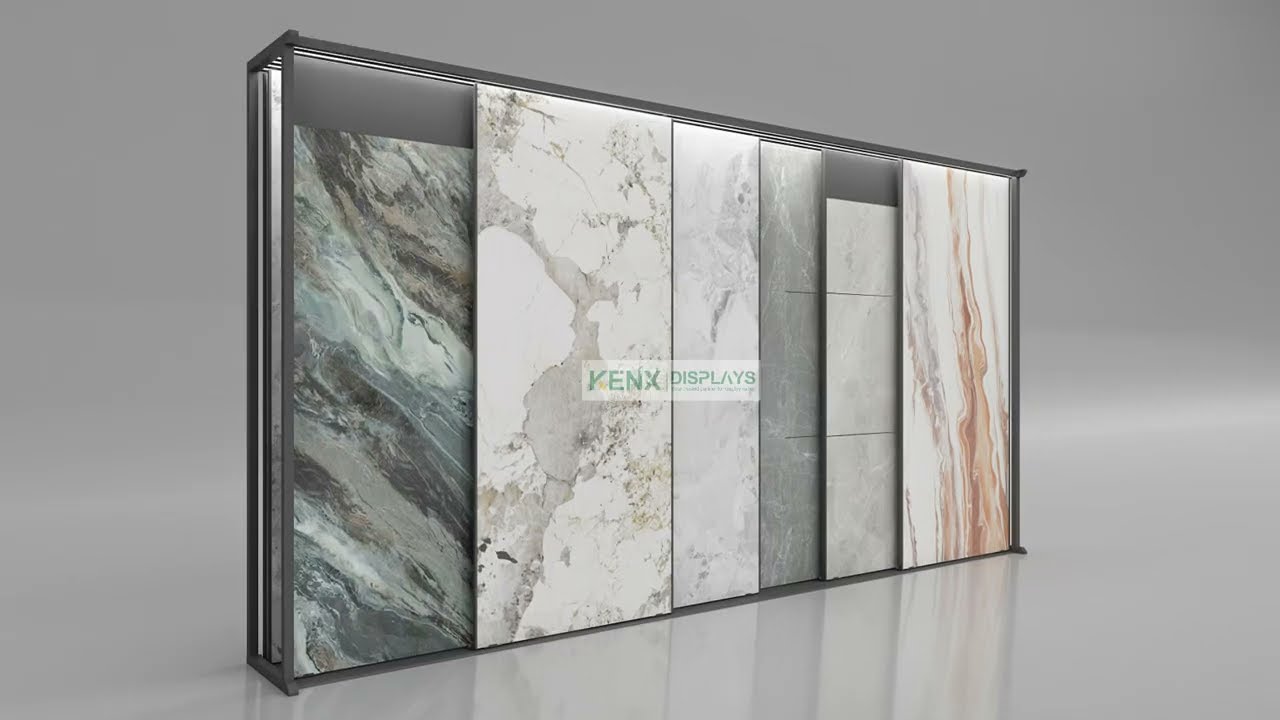 Adjustable Sliding Tile Display Stand - tiledisplaystand.com