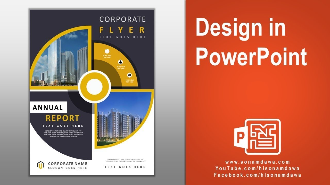 DC0006 Creative Circular Flyer Design Template