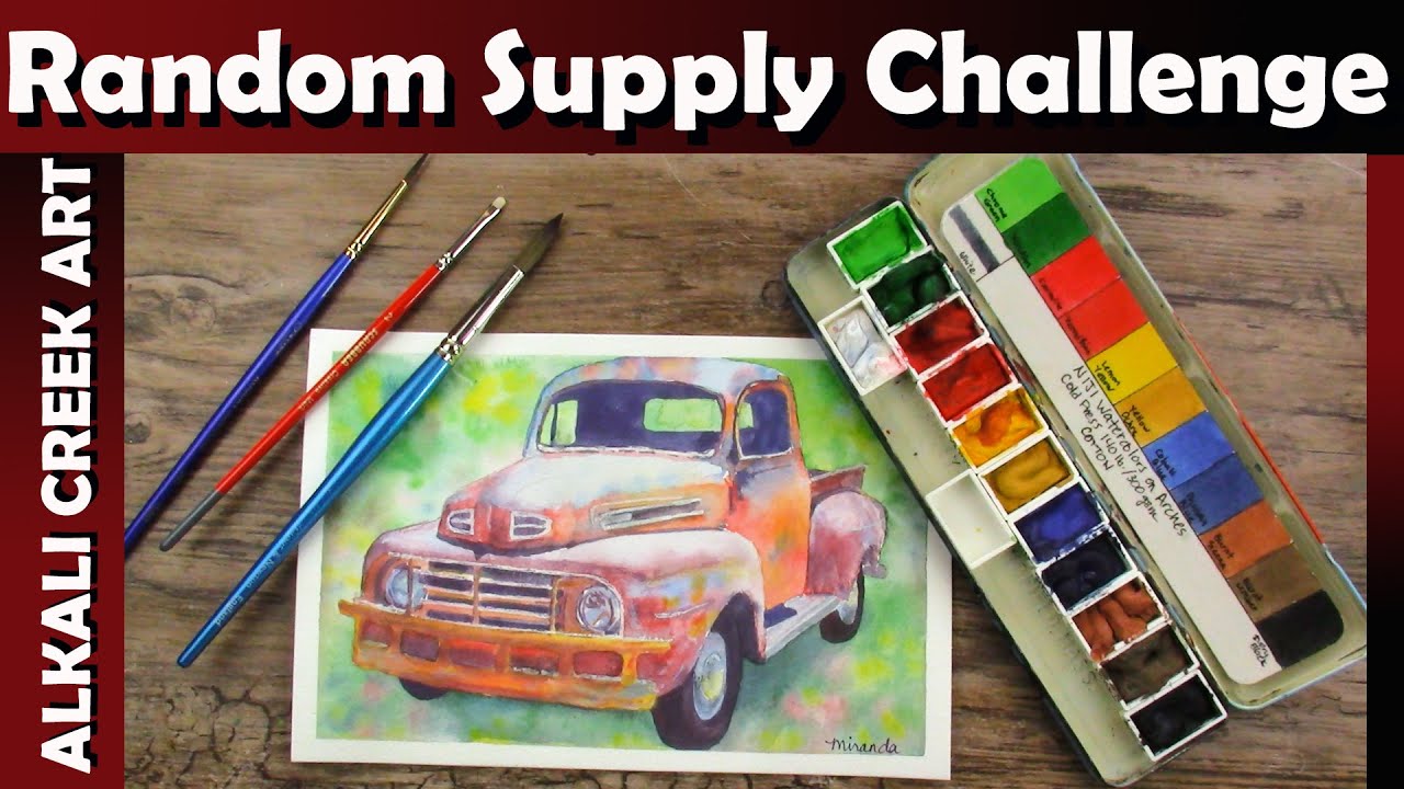 RANDOM SUPPLY CHALLENGE | How To Use ALL of Your Art Supplies | Like Them or Let Them Go!