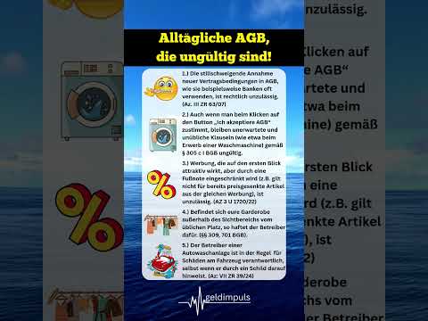 Vorsicht Kleingedrucktes: Diese AGBs sind oft unwirksam! 😱✅ #agb