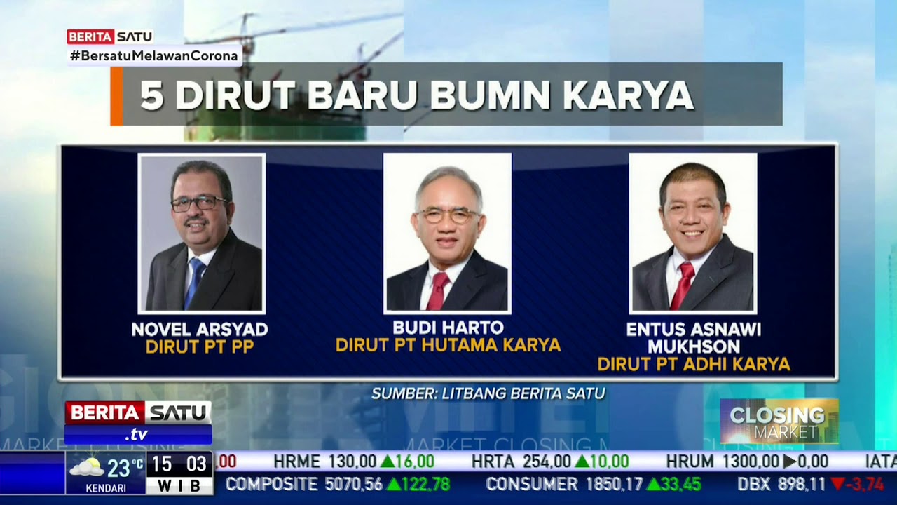 Erick Thohir Tunjuk Dirut Baru untuk 5 BUMN Karya