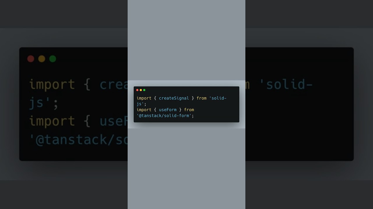 Master Forms in Solid JS with TanStack! #WebDevelopment