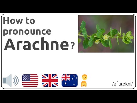 How to pronounce Arachne in english?