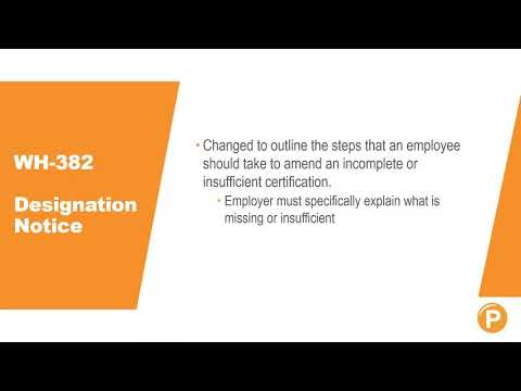 What changed? Revised Family and Medical Leave FMLA Forms