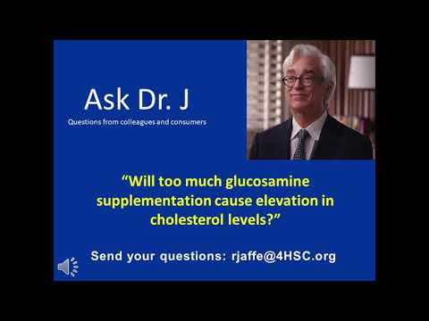 Too much glucosamine supplementation and elevated cholesterol levels