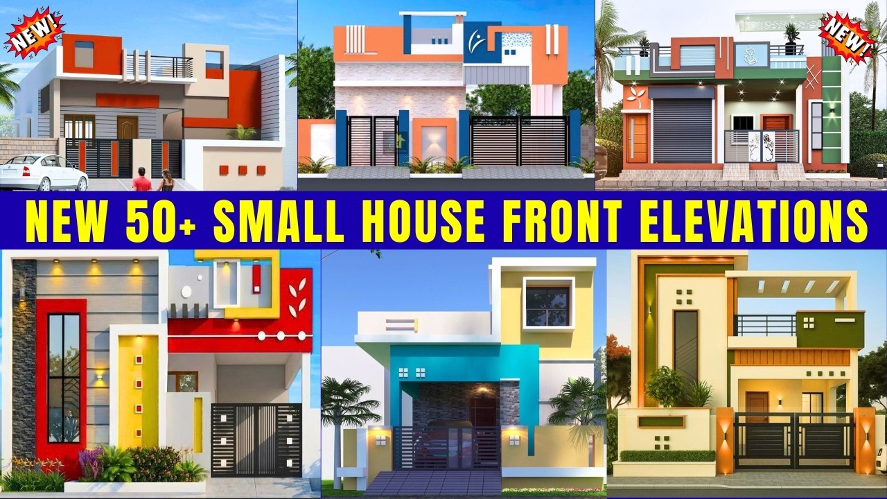 NEW 50+ Latest Small House Front Elevation Designs | Simple & Modern Look