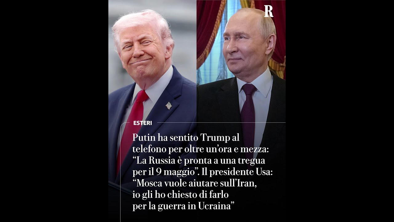Putin sente Trump: “Pronto a tregua per 9 maggio”